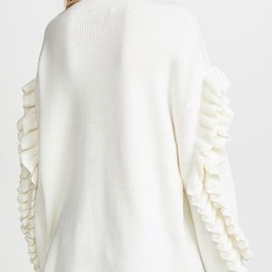 Frame Denim | Sweaters | Frame Ruffle Yoke Sweater | Poshmark